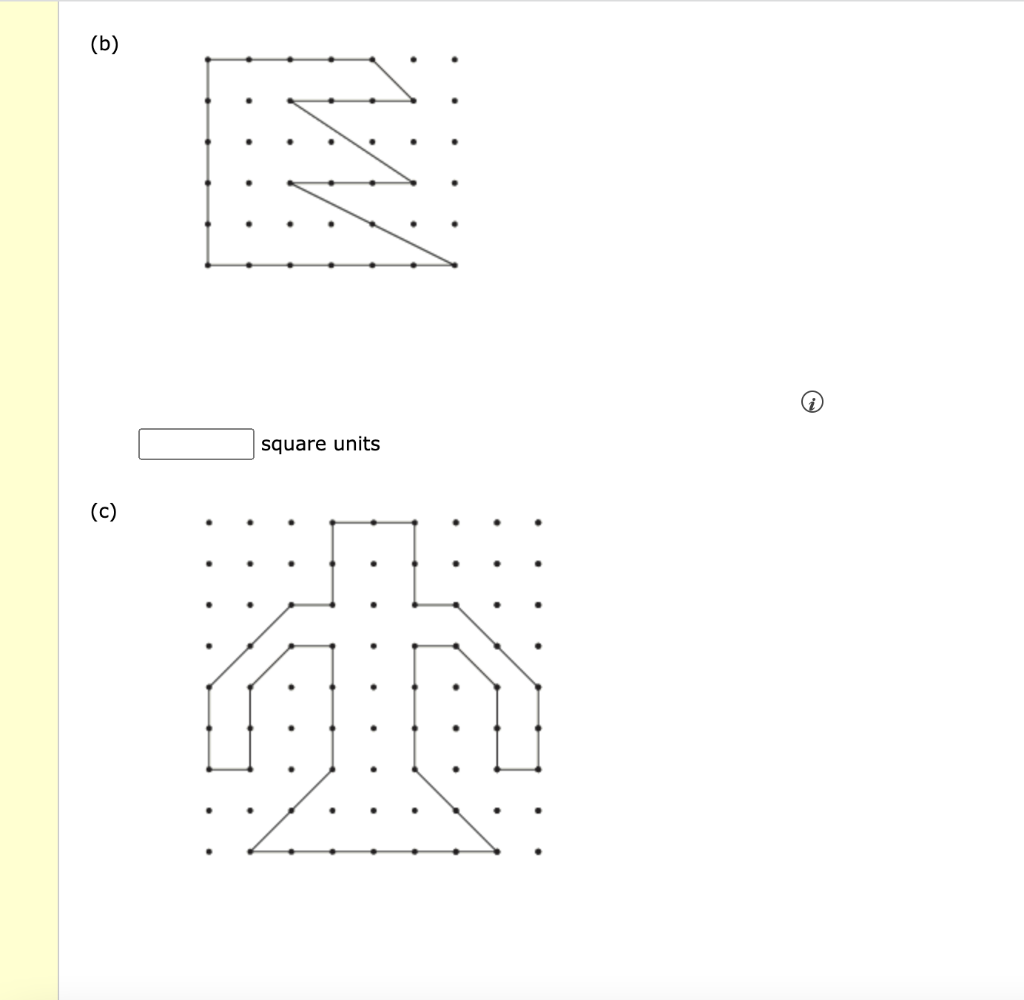 Solved (b) square units (c) 1: | Chegg.com