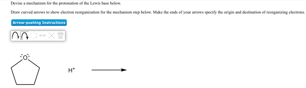 Solved Devise a mechanism for the protonation of the Lewis | Chegg.com