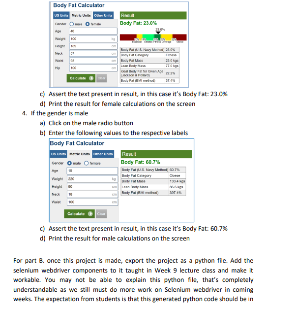 Solved Setting up the Python and Selenium IDE Project This | Chegg.com