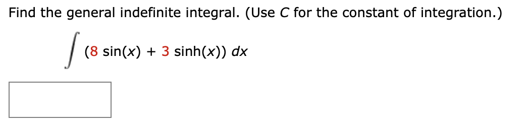 Solved Find the general indefinite integral. (Use C for the | Chegg.com