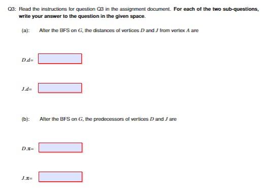 Solved Q3 (8 points) An undirected graph G is shown in | Chegg.com