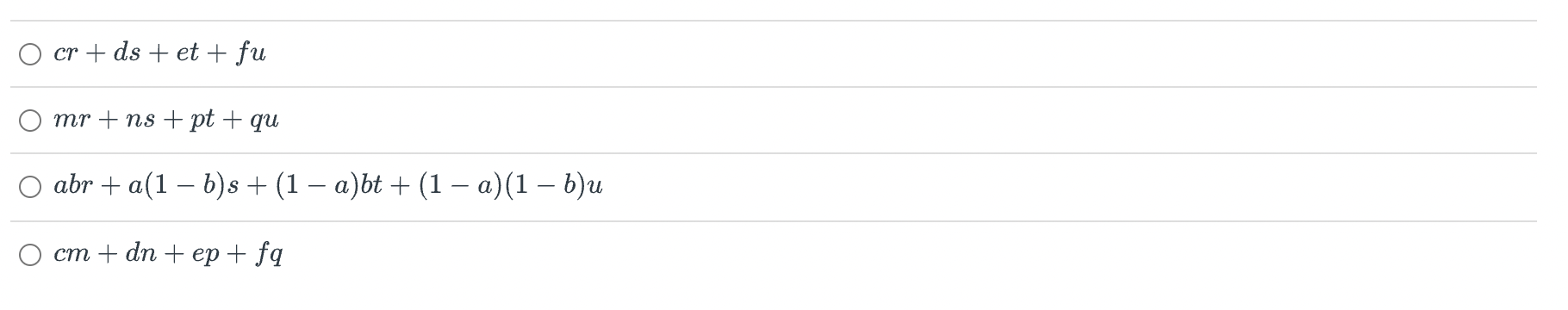 Solved Suppose we have 2 binary (observed for each | Chegg.com