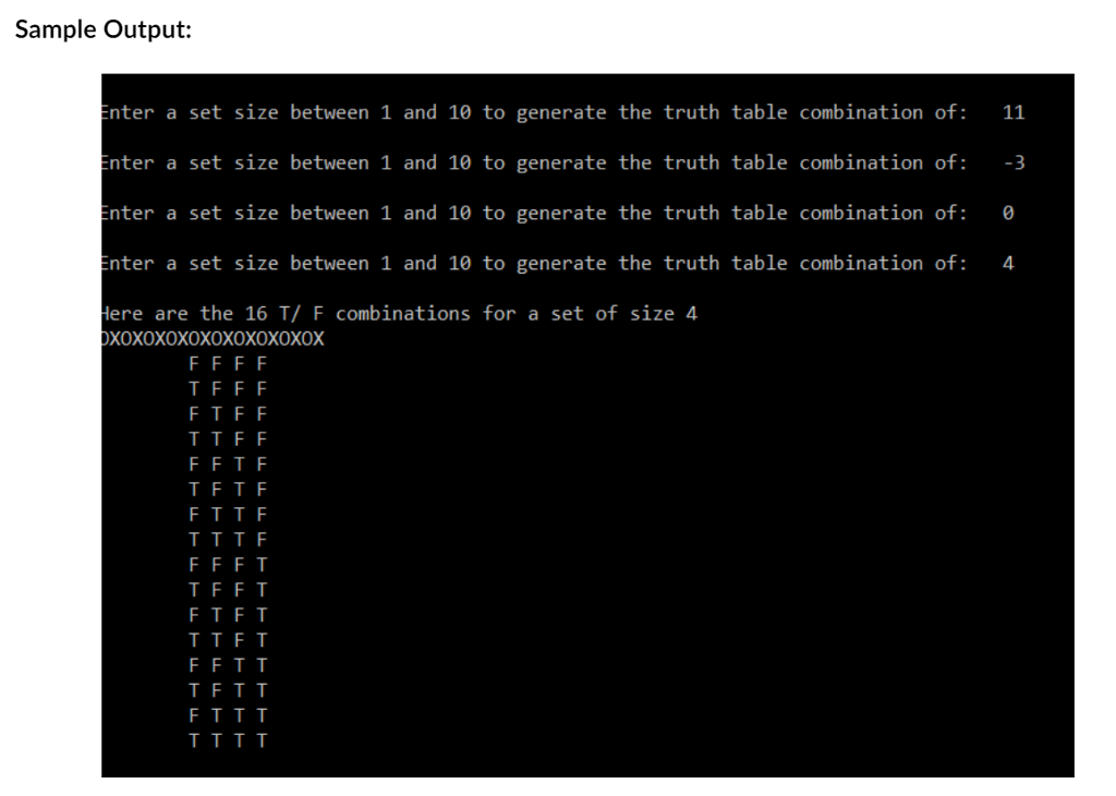 Solved This assignment expects you to create a truth table | Chegg.com