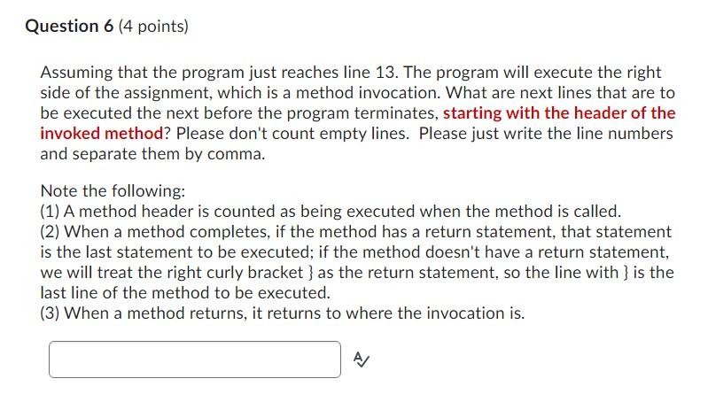 Solved Assuming that the program just finishes line 8 , what | Chegg.com