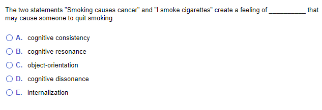 Solved The two statements "Smoking causes cancer" and "I | Chegg.com