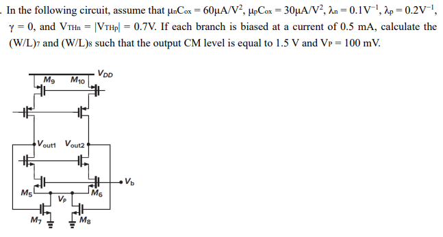 Solved In the following circuit, assume that | Chegg.com