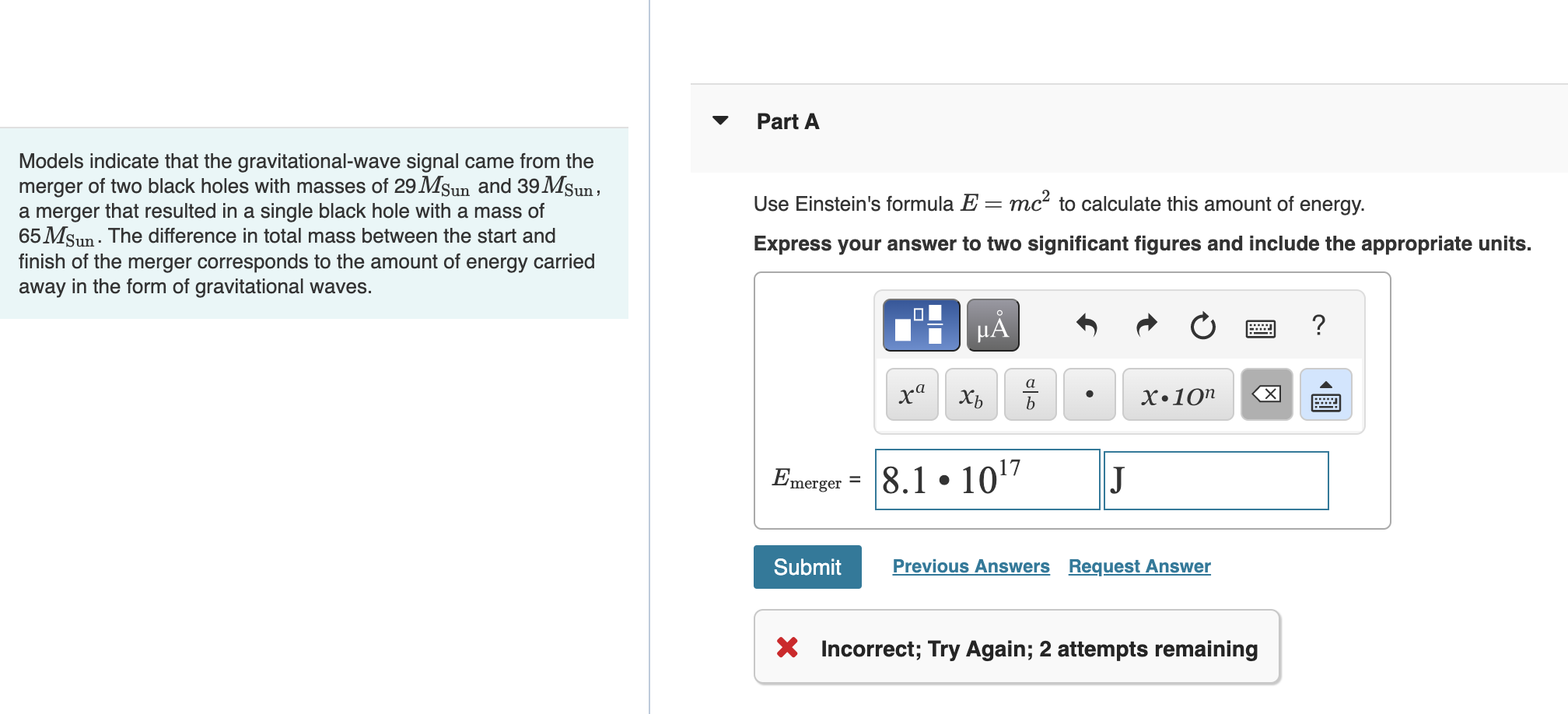 Solved Models indicate that the gravitational-wave signal | Chegg.com