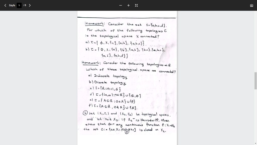 Solved Homework: Consider the set X={a,b,c,d}. For which of | Chegg.com