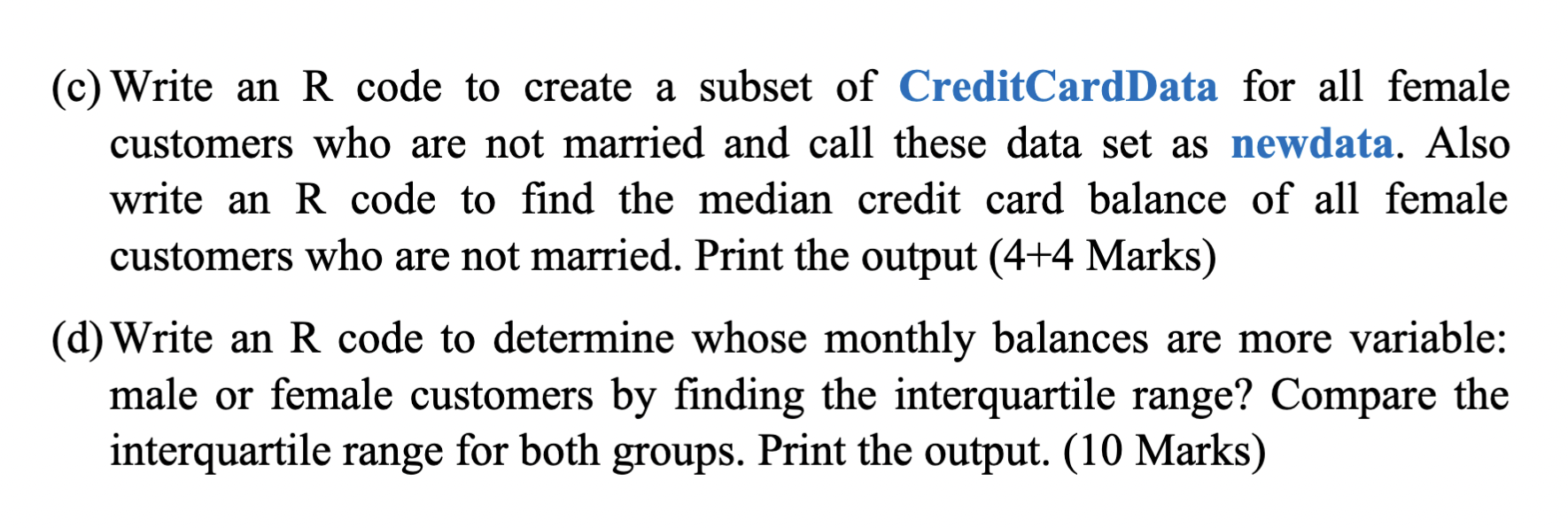 Solved Q1. Consider the Credit data set from the ISLR | Chegg.com