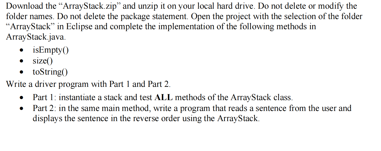 Solved Use Java pages to present the code and execute the | Chegg.com