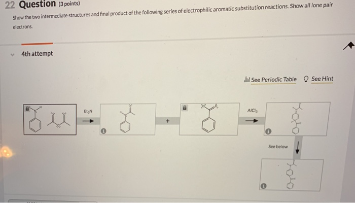 Solved 22 Question (3 points) Show the two intermediate | Chegg.com