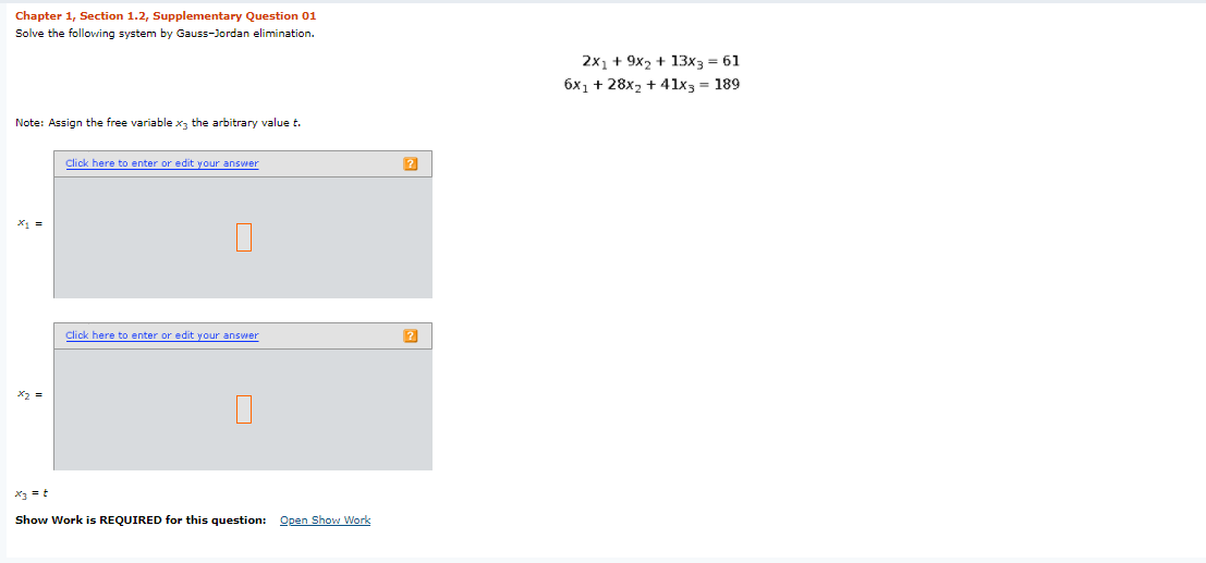 Solved Chapter 1, Section 1.2, Supplementary Question 01 | Chegg.com