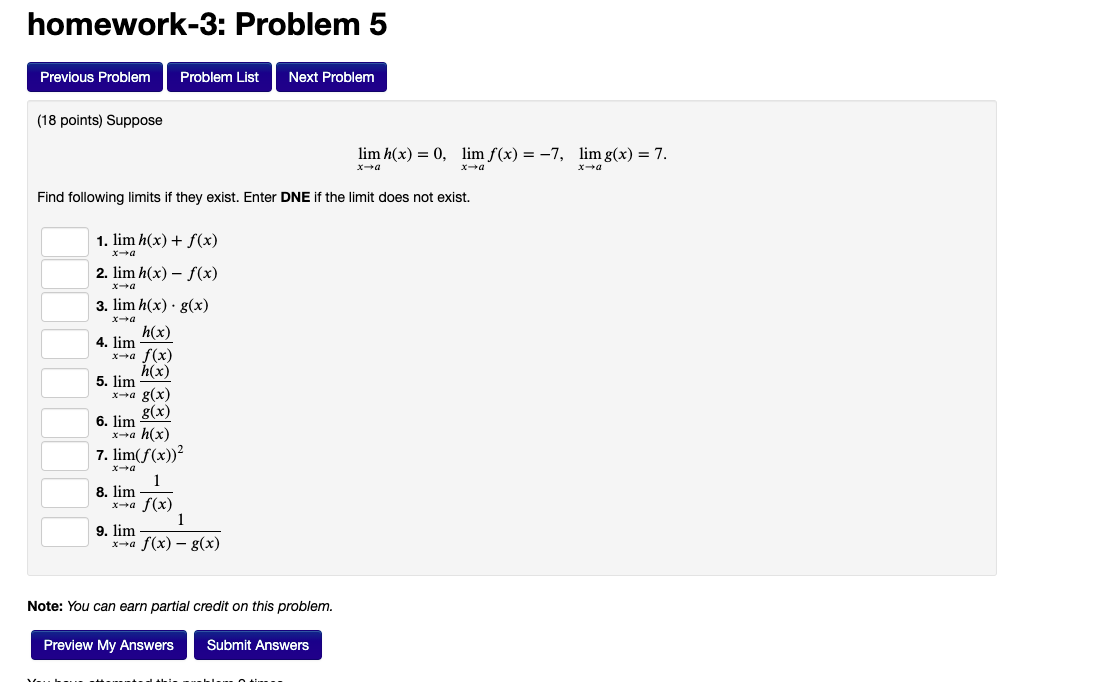 Solved Homework 3 Problem 5 Previous Problem Problem List 8839