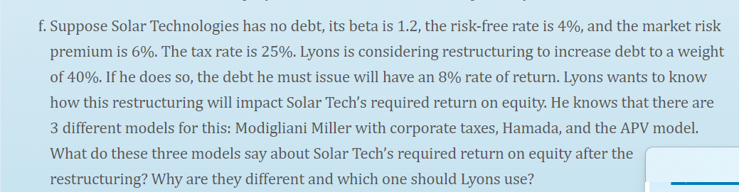 Solved Mini Case David Lyons, CEO of Lyons Solar | Chegg.com