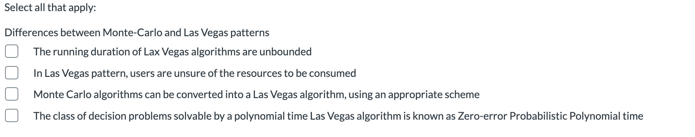 Solved Select all that apply: Differences between | Chegg.com
