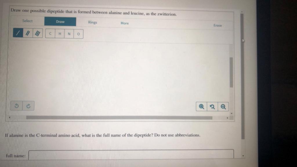 Solved Draw one possible dipeptide that is formed between | Chegg.com Solved Draw one possible dipeptide that is formed between | Chegg.com