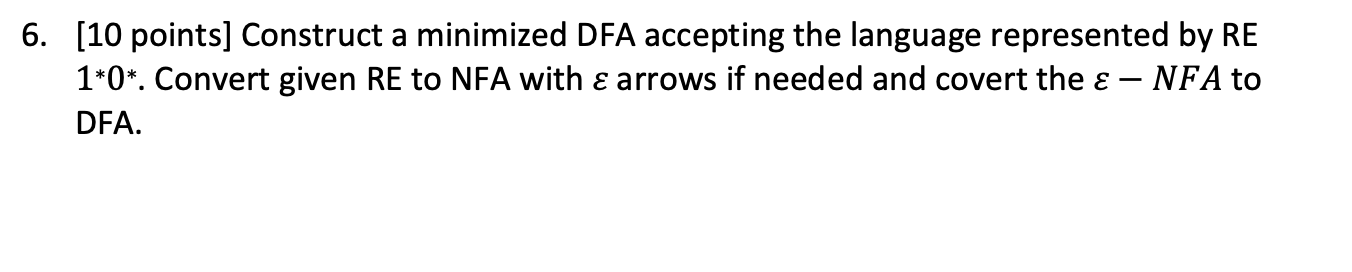 Solved Construct a minimized DFA accepting the language | Chegg.com Solved Construct a minimized DFA accepting the language | Chegg.com
