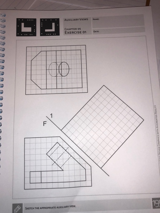 Solved AUXILIARY VIEWS NAME CHAPTER 05 EXERCISE 01 DATE 19 | Chegg.com