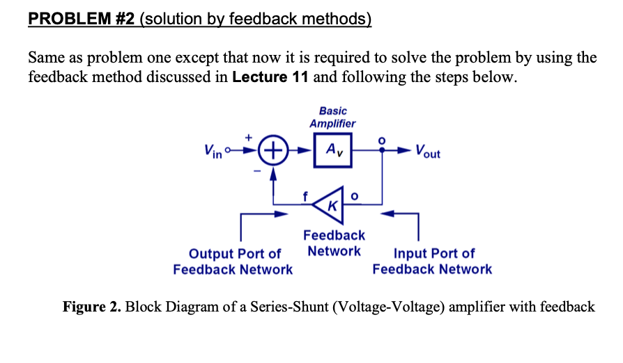 Solved PROBLEM #2 (solution by feedback methods) Same as | Chegg.com
