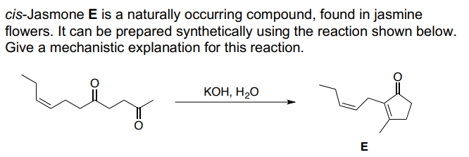 Solved cis-Jasmone E is a naturally occurring compound, | Chegg.com