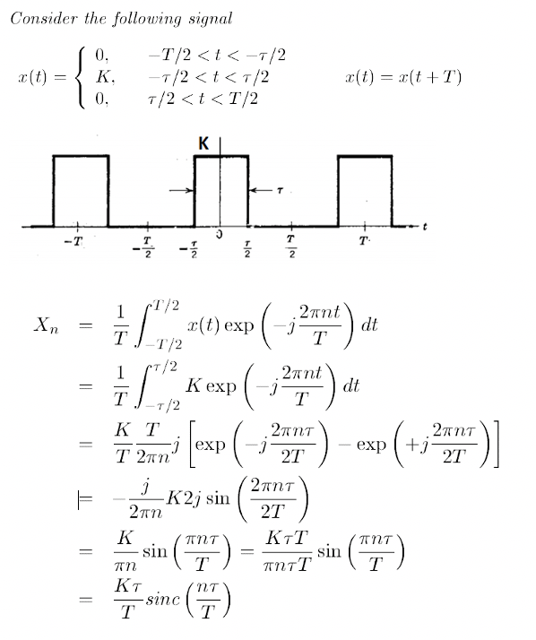Part 1: Given the following periodic signal: Square | Chegg.com