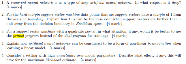 Solved A recurrent neural network is as a type of deep | Chegg.com