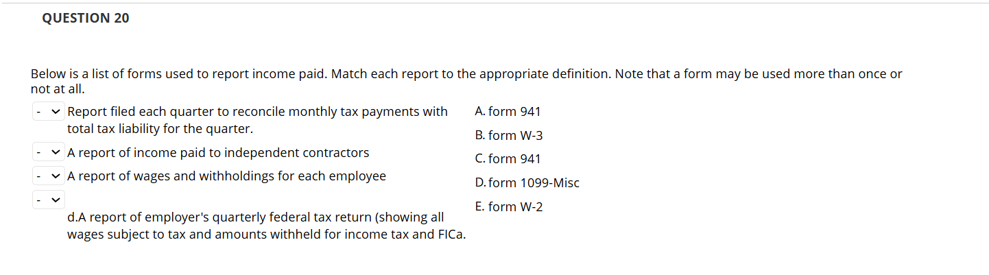 Solved QUESTION 20: (PLEASE VIEW PICTURE BEFORE | Chegg.com