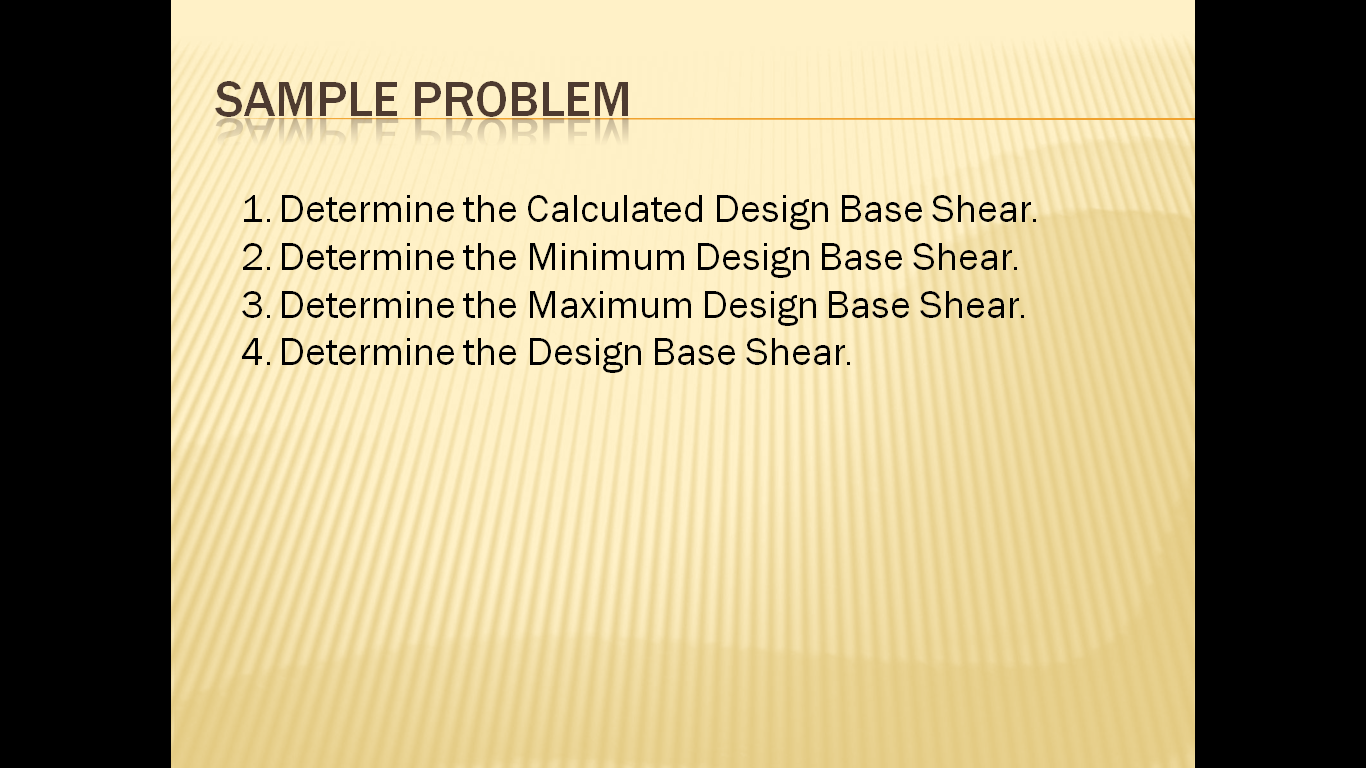 Solved Perform a static lateral force procedure for the | Chegg.com
