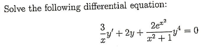 Solved Solve the following differential | Chegg.com