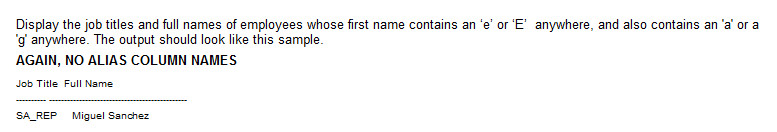 Solved Display the job titles and full names of employees | Chegg.com