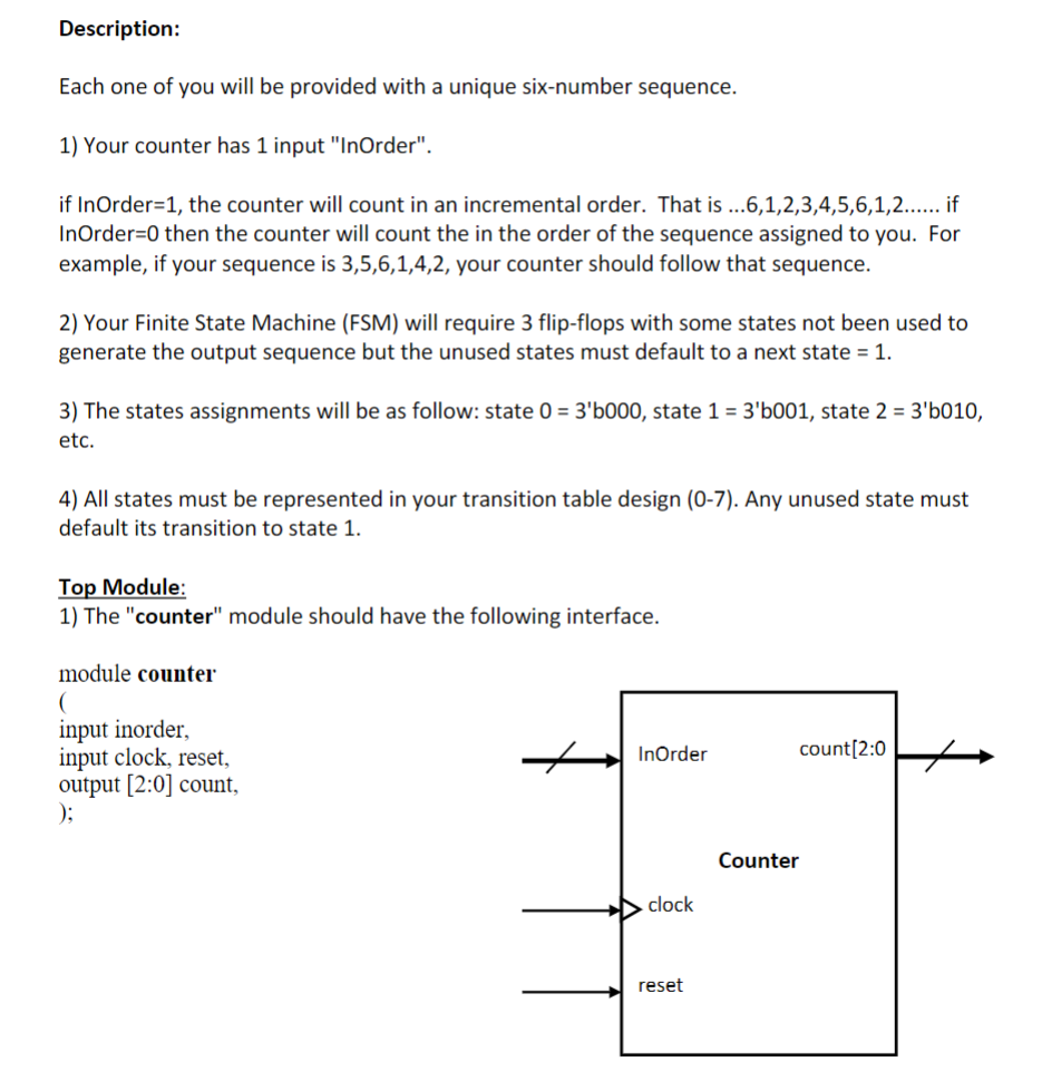 Solved Description Each One Of You Will Be Provided With A