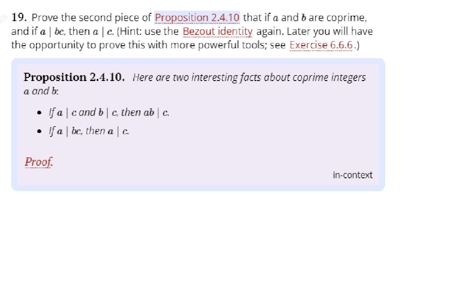 Solved 19. Prove the second piece of Proposition 2.4.10 that | Chegg.com