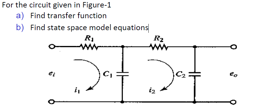 Solved For the circuit given in Figure-1 a) Find transfer | Chegg.com