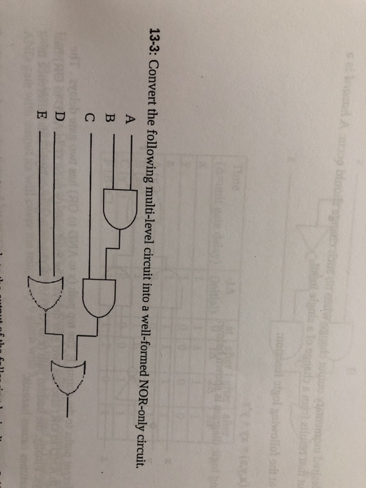 Solved 13-3: Convert the following multi-level circuit into | Chegg.com