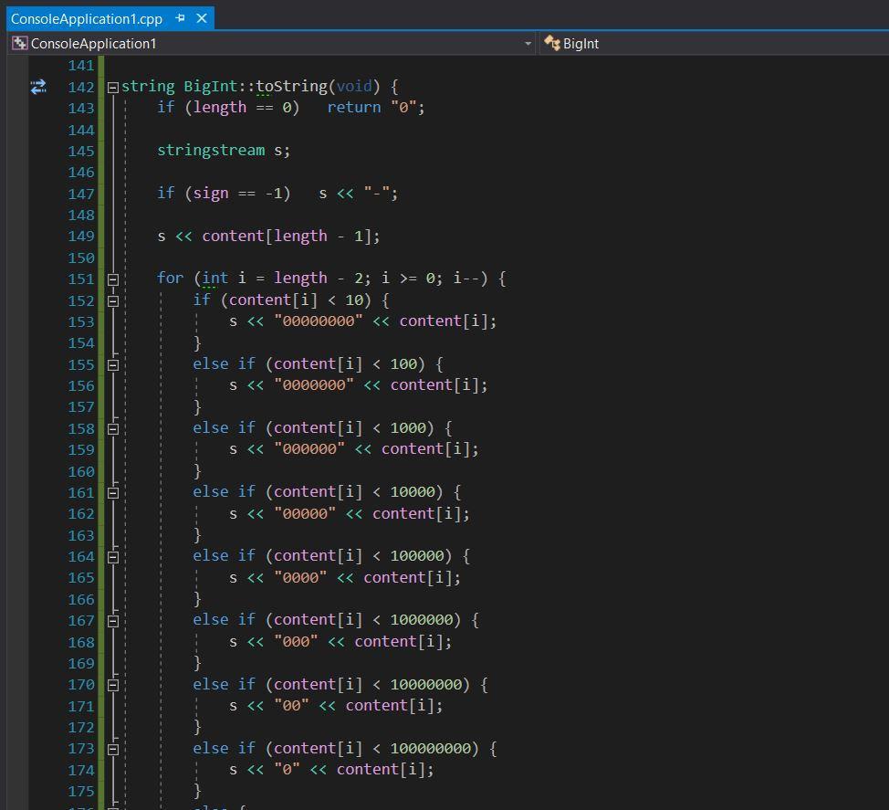 Solved I had asked previously for a BigInt C++ code | Chegg.com