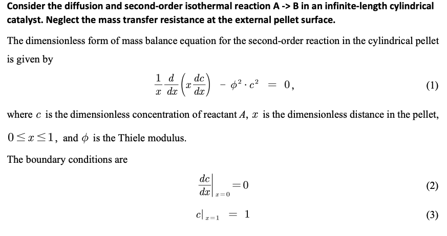 Solved Task: Derive the numerical solution using the | Chegg.com