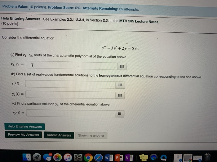 Solved Problem Value: 10 points). Problem Score: 0%. | Chegg.com