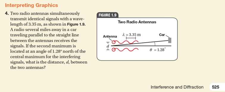 Solved 4. Two radio antennas simultaneously transmit | Chegg.com