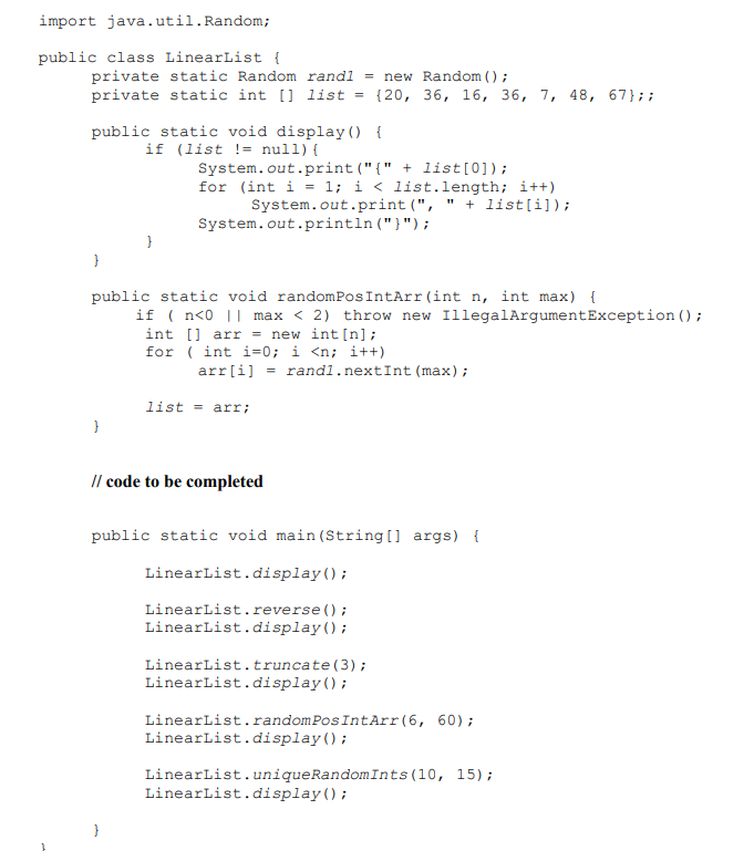 Solved (a) Linear list can be implemented by an array. Add | Chegg.com