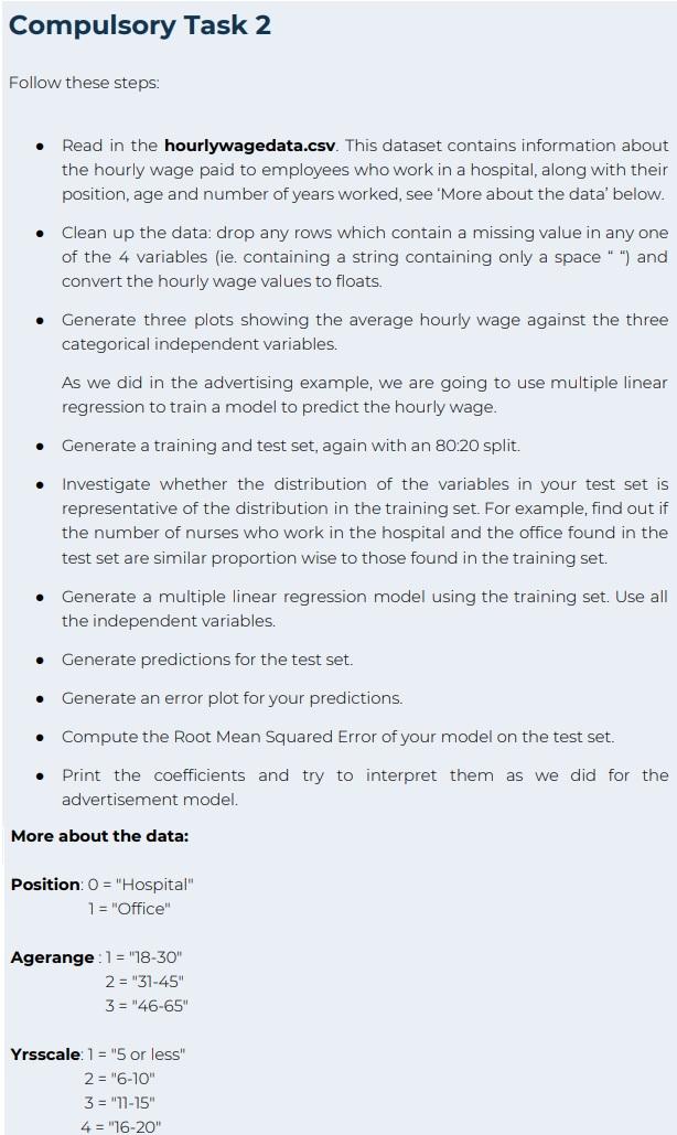 Solved Compulsory Task 2 Follow these steps: . Read in the | Chegg.com