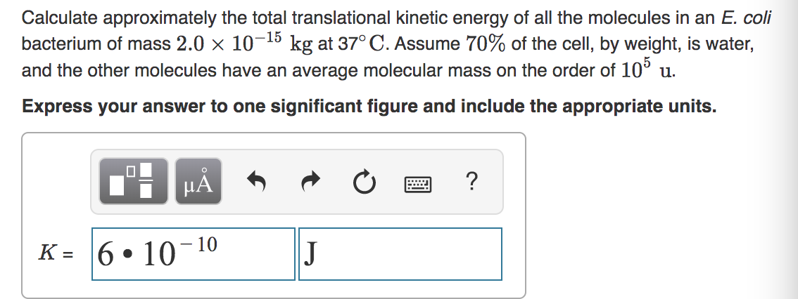 Solved Calculate approximately the total translational | Chegg.com