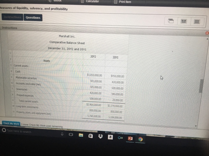 Solved Measures of liquidity, solvency, and profitability | Chegg.com Solved Measures of liquidity, solvency, and profitability | Chegg.com