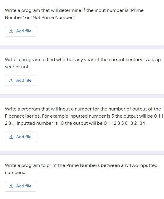 Solved Upload the Python program for the following: Answer | Chegg.com
