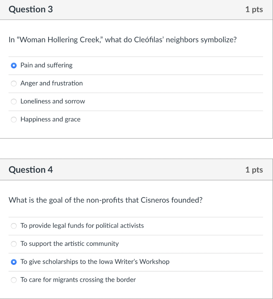 In "Woman Hollering Creek," what does Cleófilas' | Chegg.com