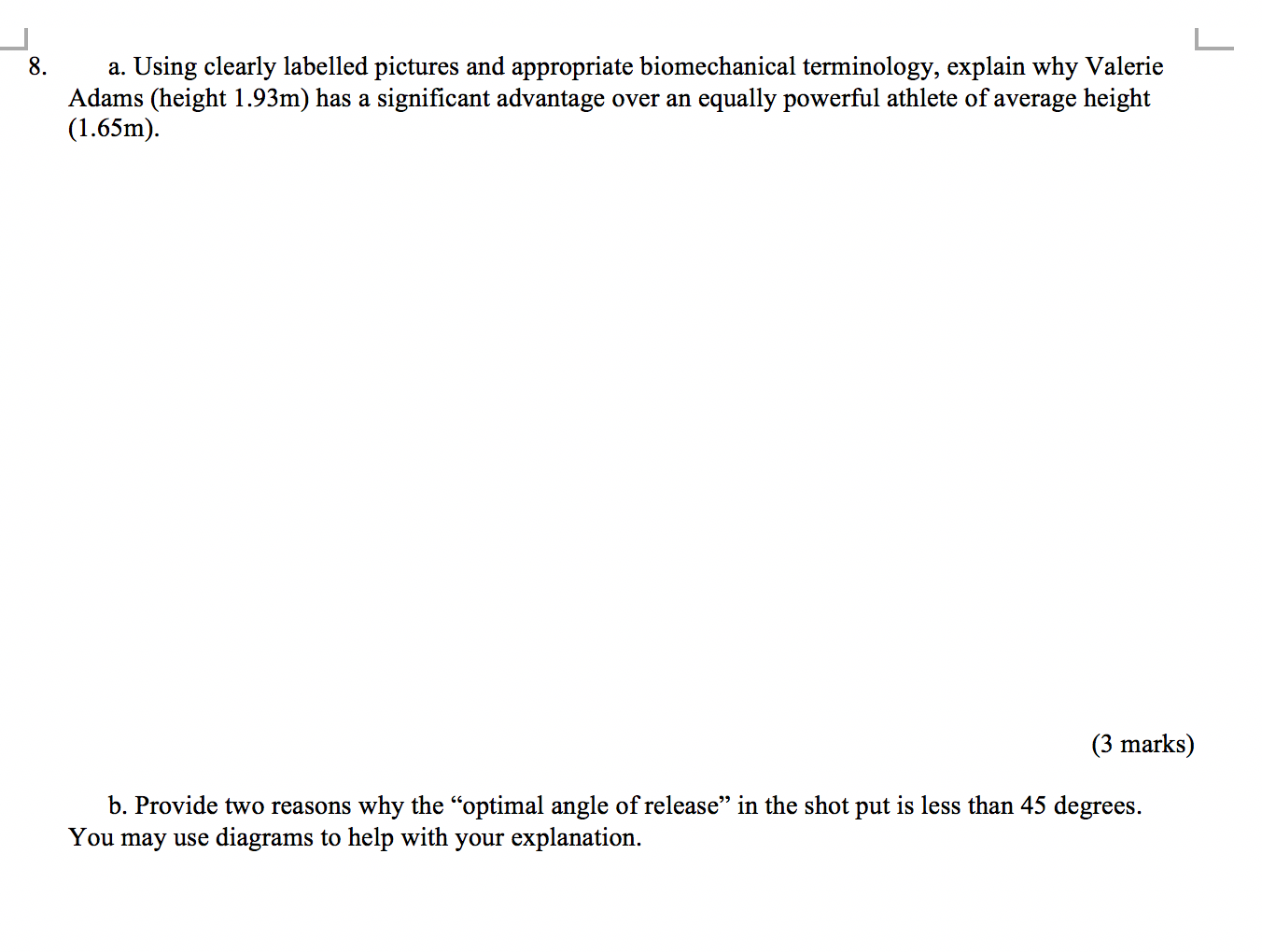 Solved 8. a. Using clearly labelled pictures and appropriate | Chegg.com