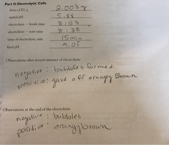 Solved Part I: Voltaic Cells A Cell Potentials Using a | Chegg.com