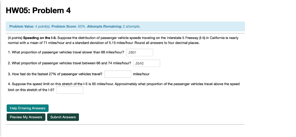 Solved HWO5: Problem 4 Problem Value: 4 point(s). Problem | Chegg.com