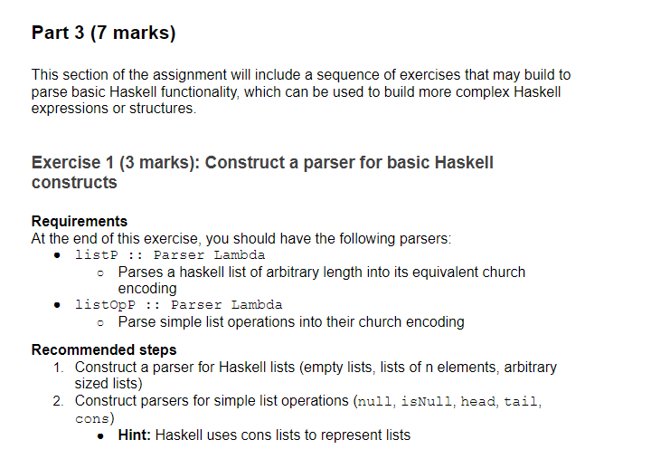 This section of the assignment will include a | Chegg.com