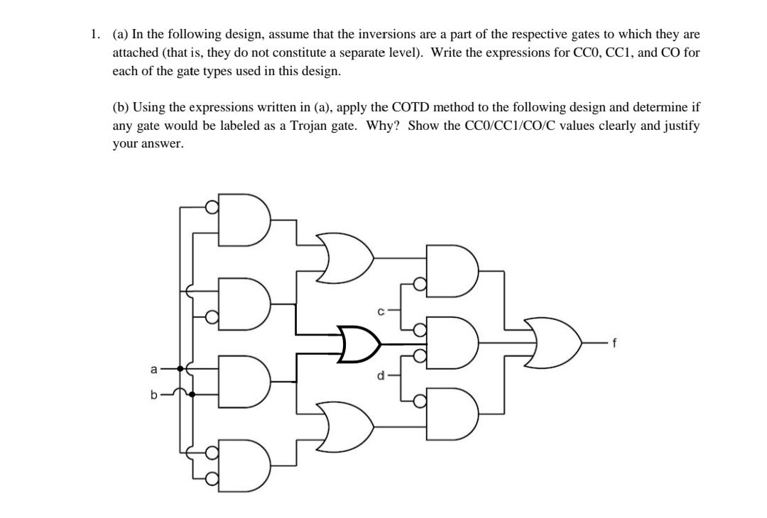 (a) In the following design, assume that the | Chegg.com