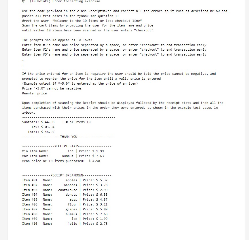 Solved Q1. (10 Points) Error Correcting exercise Use the | Chegg.com